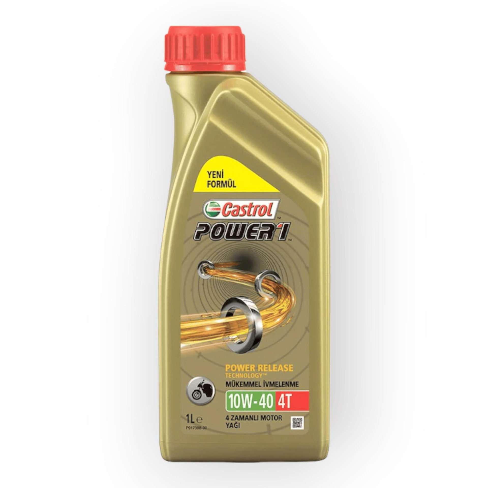 CASTROL POWER 1 4T 10W-40 MOTOSİKLET YAĞI 1 LİTRE | YAĞLAR |Alp Motor